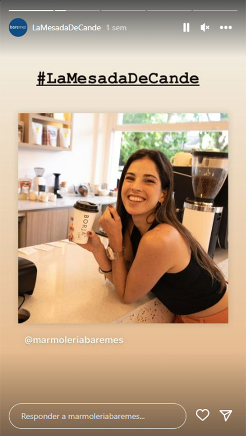 Cande Molfese para su cafeteria Borja Cafe eligió cuarzo europeo ...